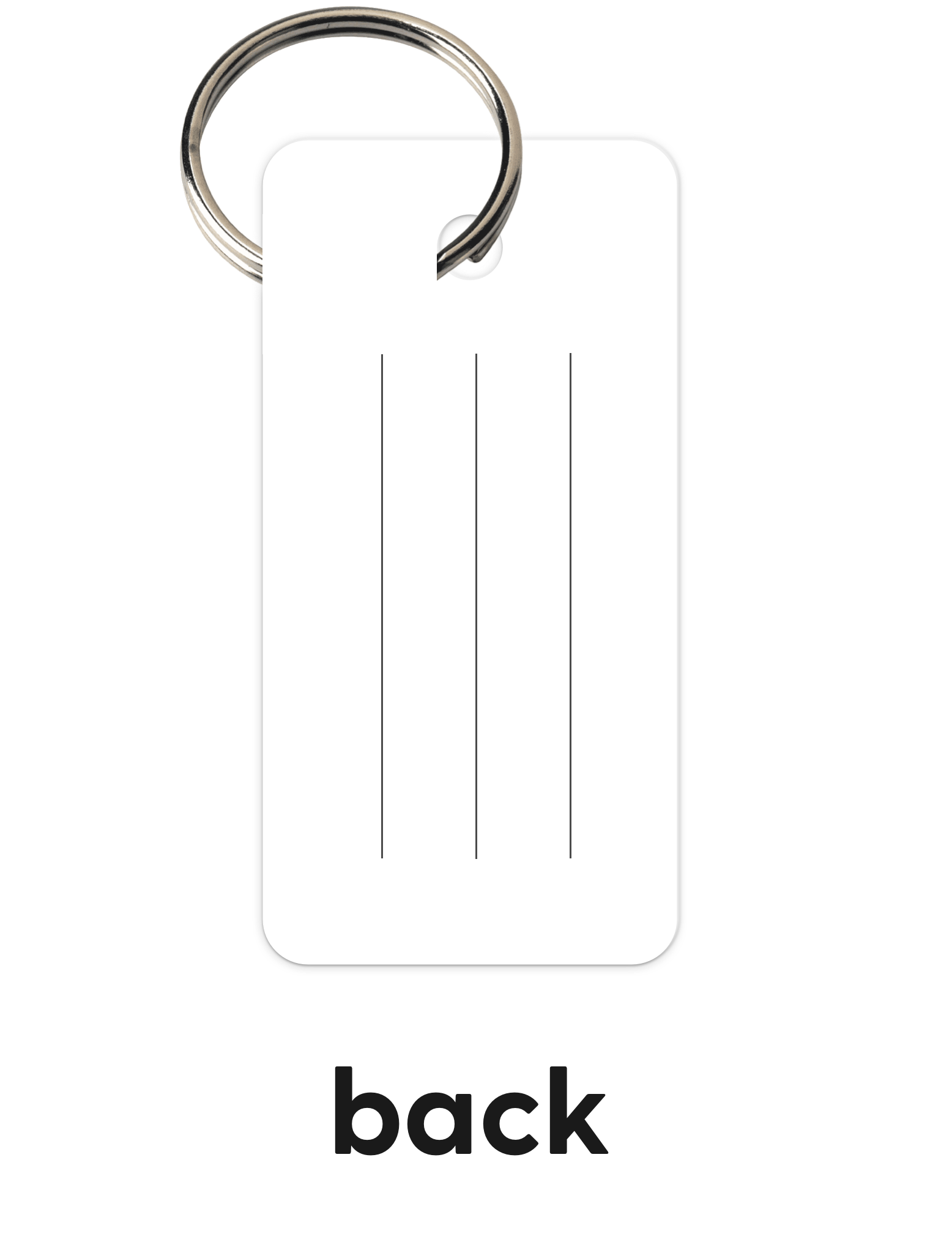 Customizable Plastic Asset Tags (with keyring) | Cheqroom Asset Label ...